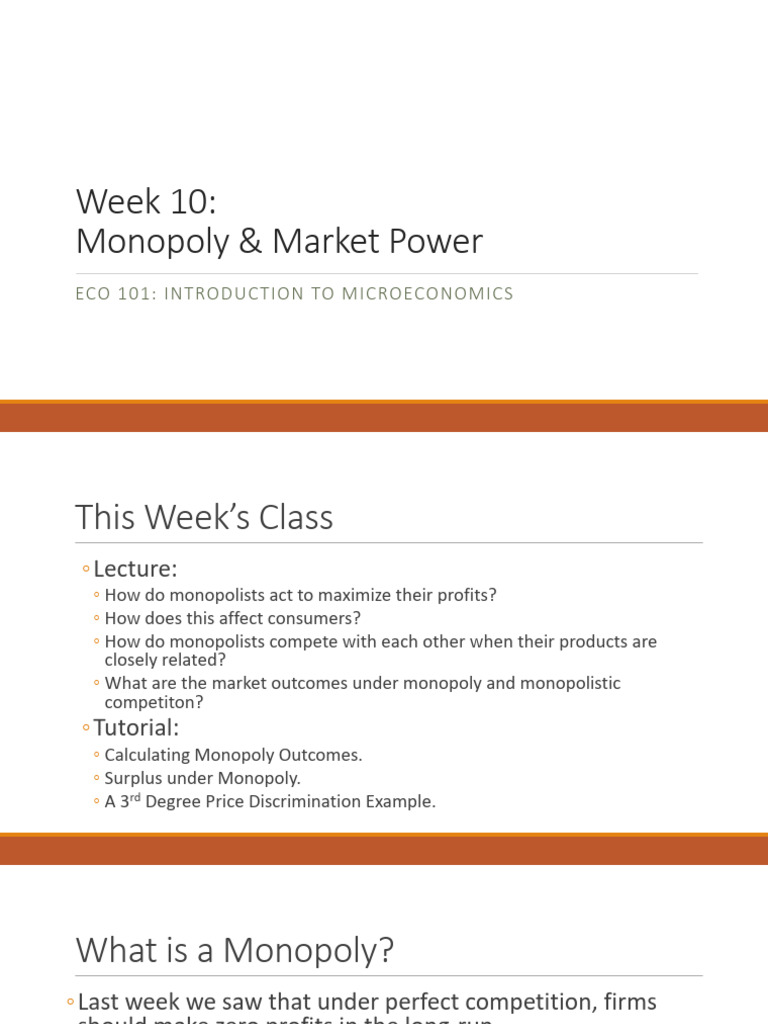 Understanding Monopoly Outcomes | PDF | Monopoly | Profit (Economics)