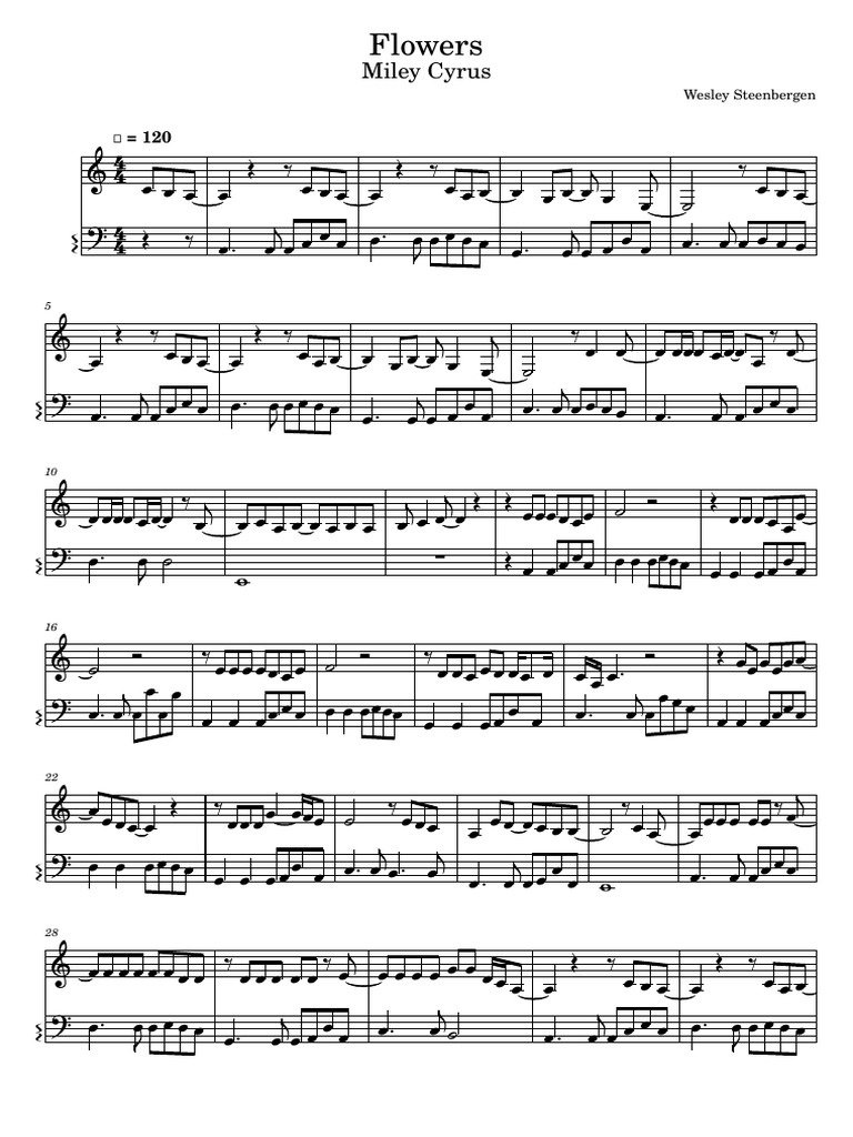 Flowers Miley Cyrus | PDF