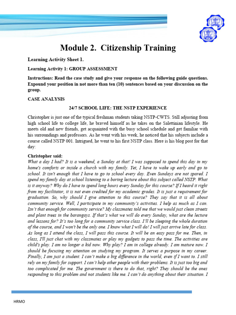 NSTP-Module-2 Activity 1 Final | PDF