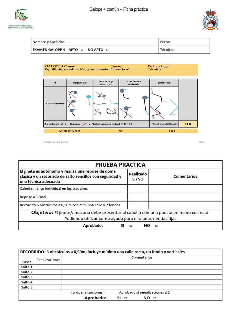 Ficha Practica Galope 4 Común | PDF