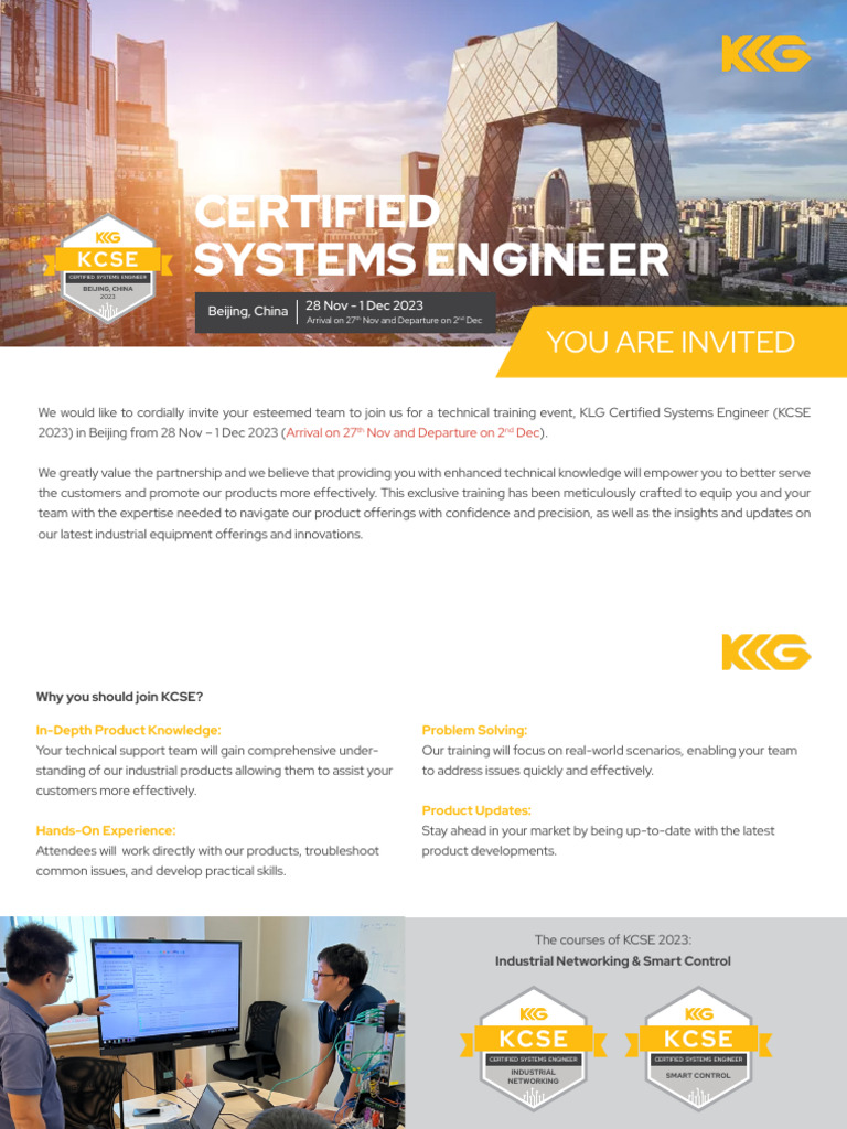 KCSE 2023: Systems Engineer Training | PDF | Computers