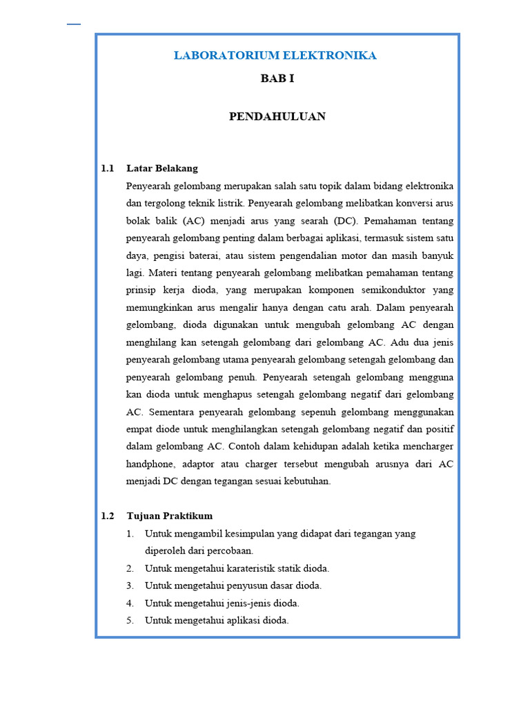 Jurnal 3 Eldas Karakteristik Dioda & LED | PDF
