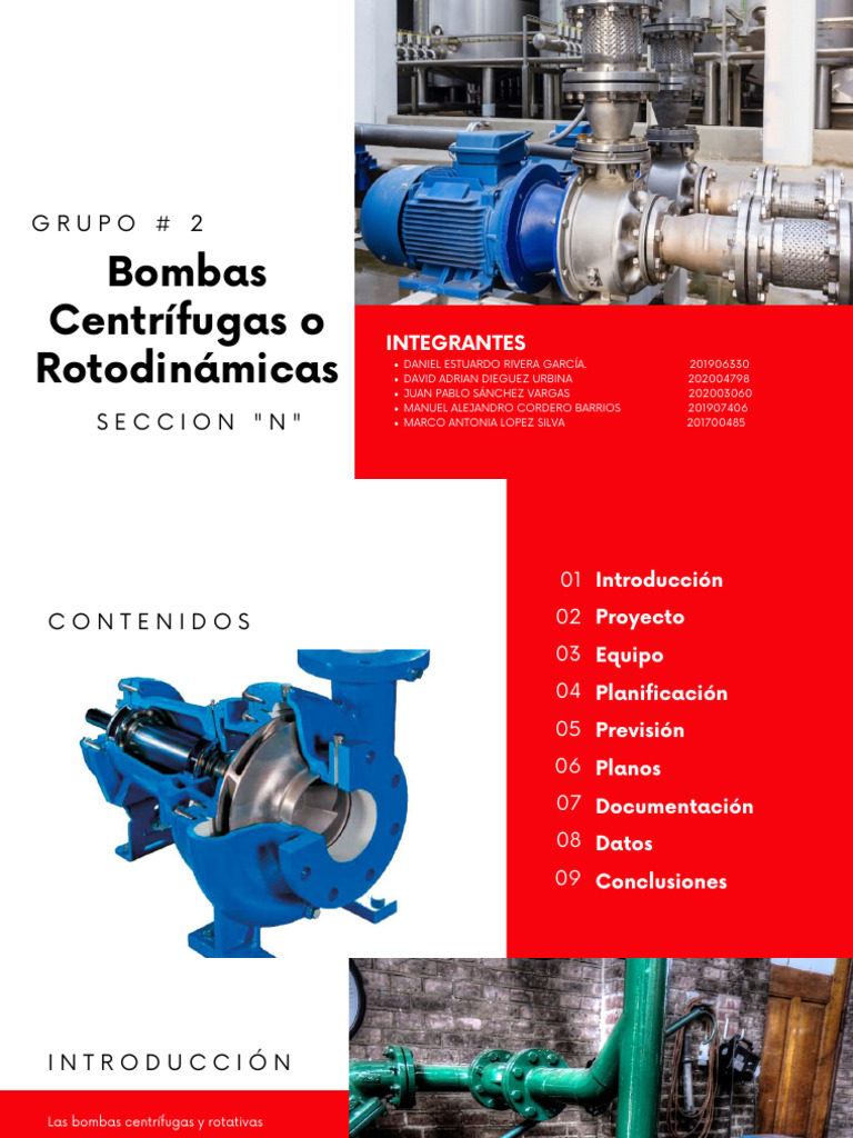 Grupo#2 - Bombas Centrífugas | PDF