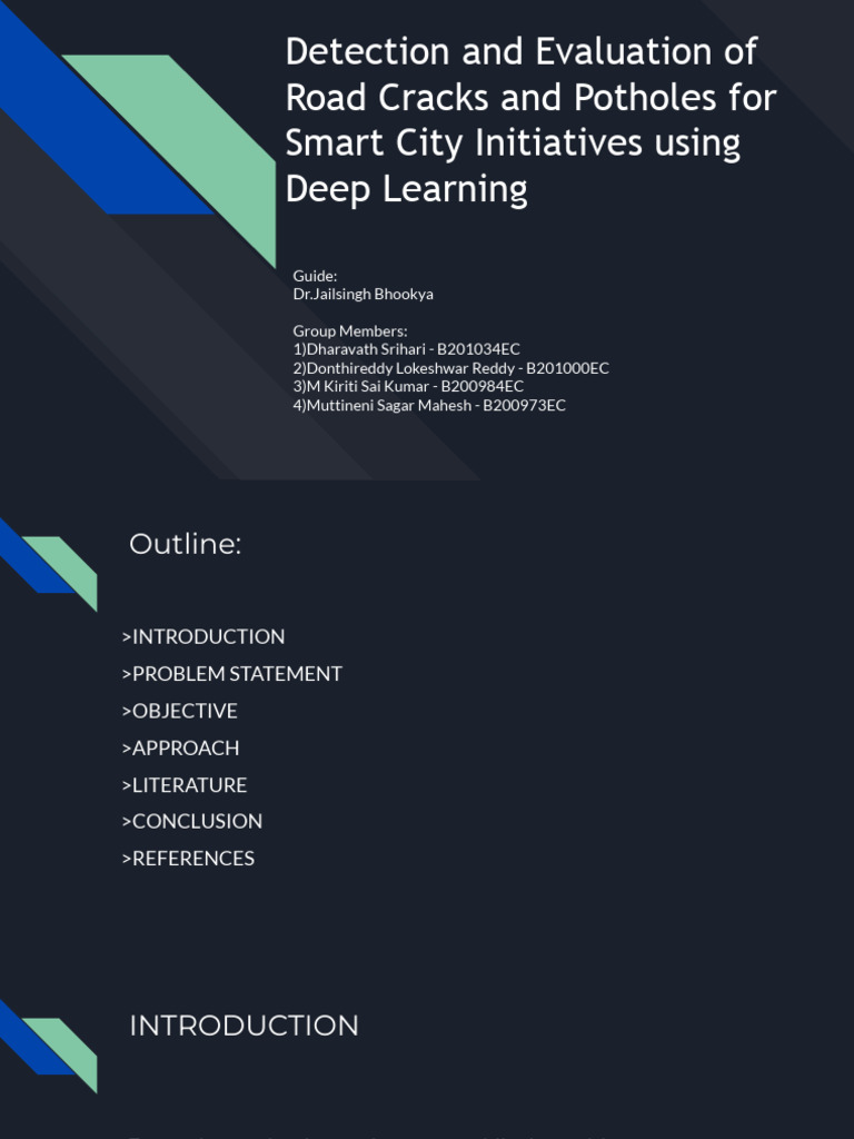 Detection and Evaluation of Road Cracks and Potholes For Smart City ...
