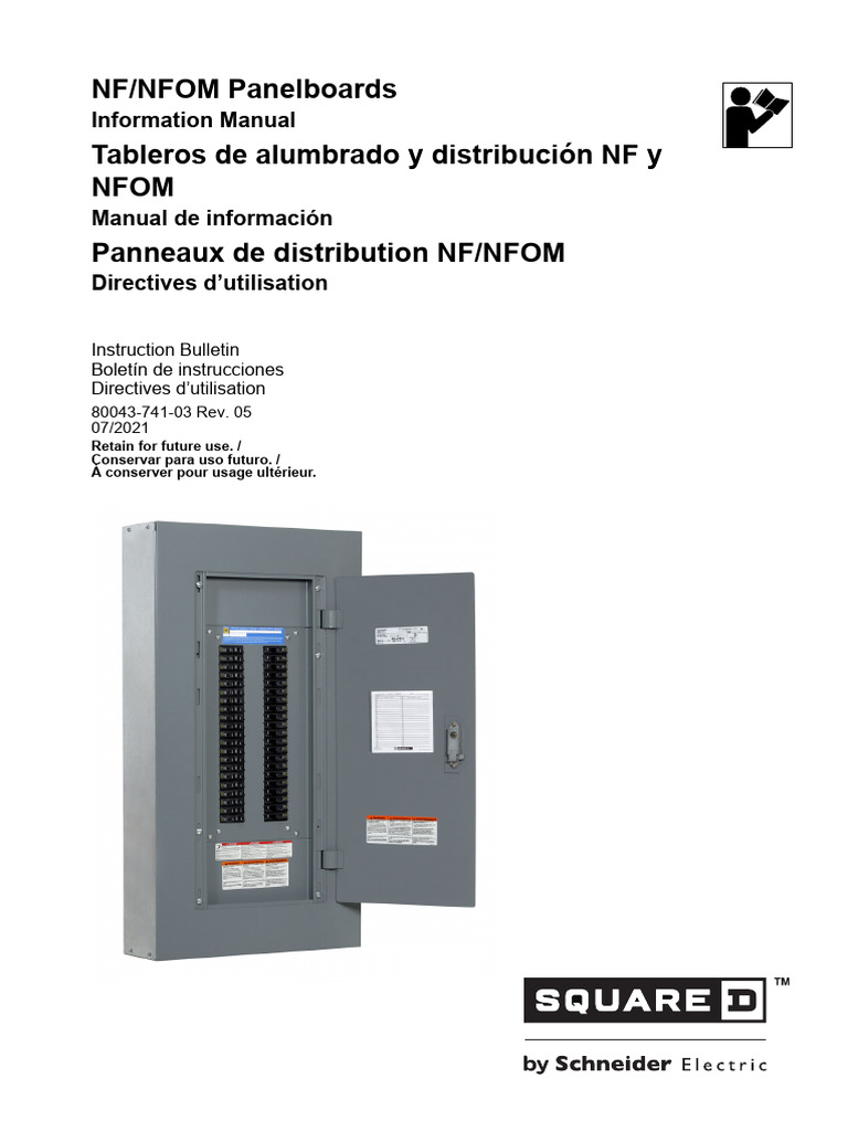NF/NFOM Panelboards Tableros de Alumbrado y Distribución NF y Nfom ...