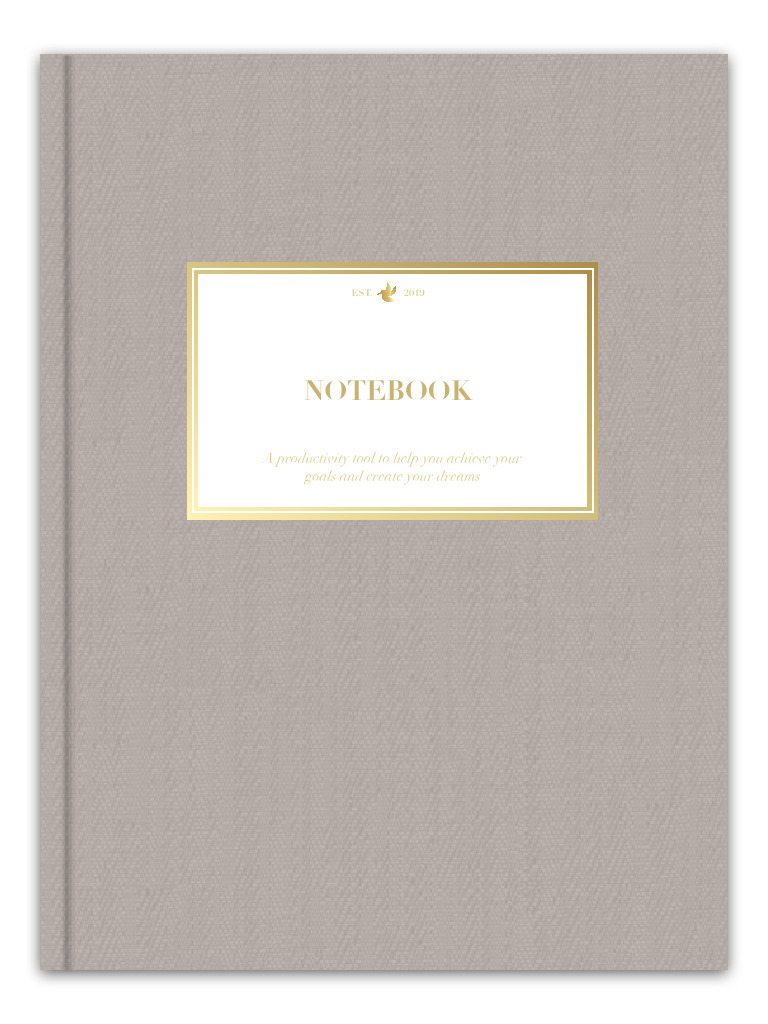 Goal-Setting Productivity Notebook | PDF