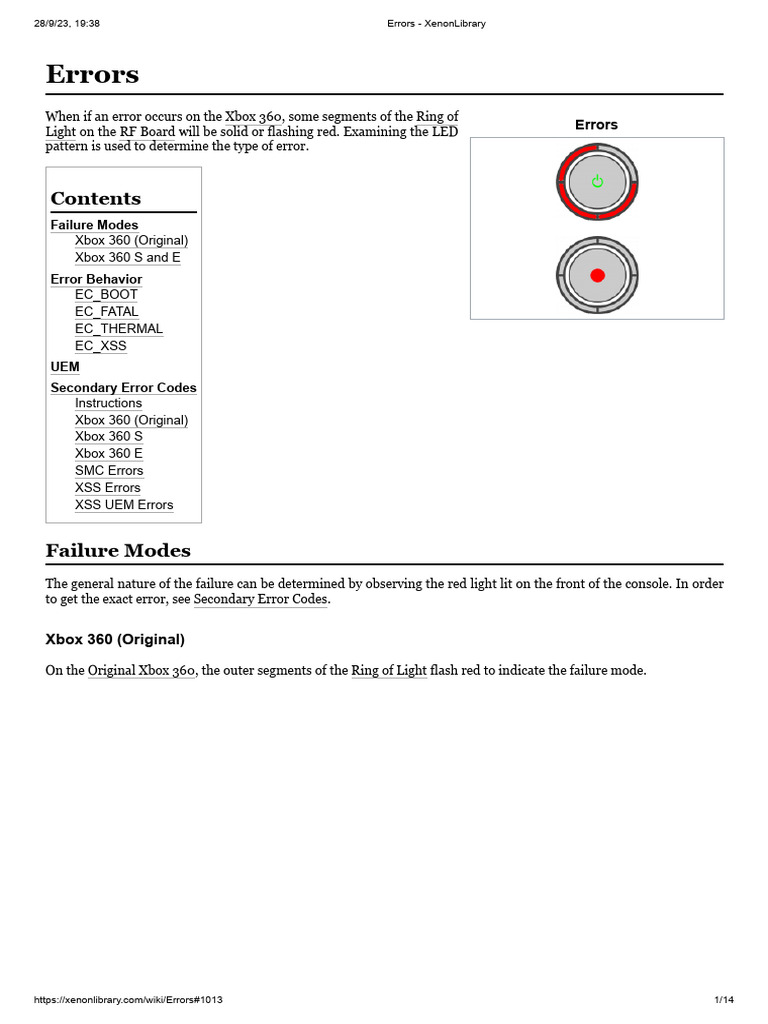 Errors - XenonLibrary | PDF