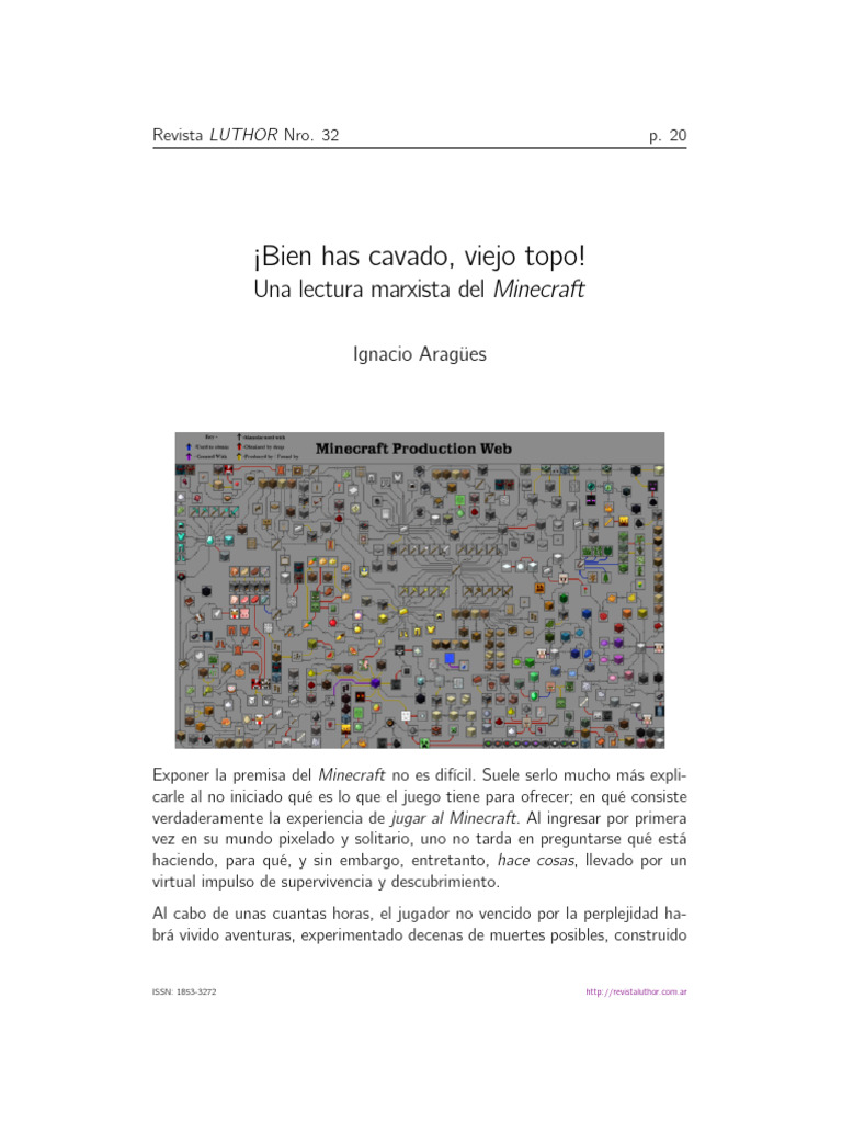 Lectura-Marxista-de-Minecraft-Aragues | PDF