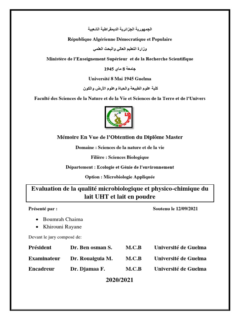 KHIROUNI - RAYANE - F4 - Microbiologie Appliquée | PDF