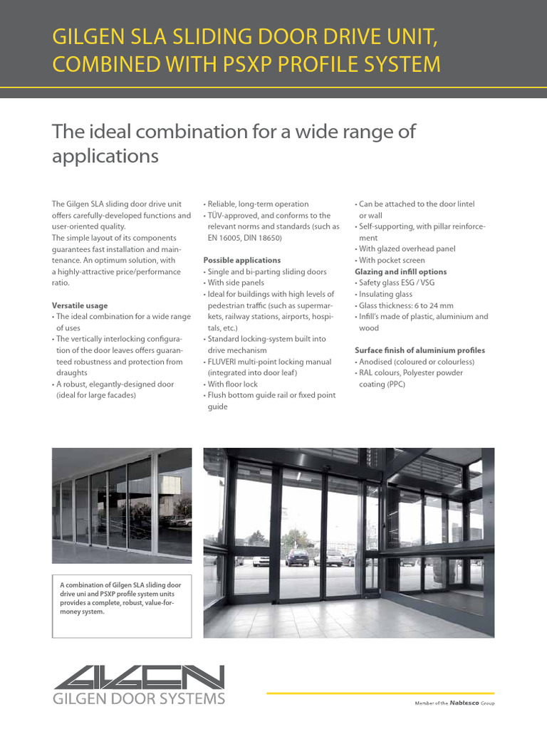 p03 01 10 6 Gilgen Sla PSXP en 1 - 0d1c6725 | PDF | Door | Building ...