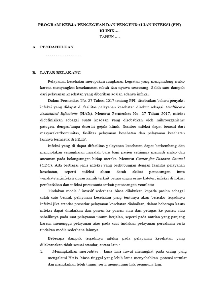 Program Kerja Ppi | PDF | Pengembangan Diri | Kesehatan Holistik