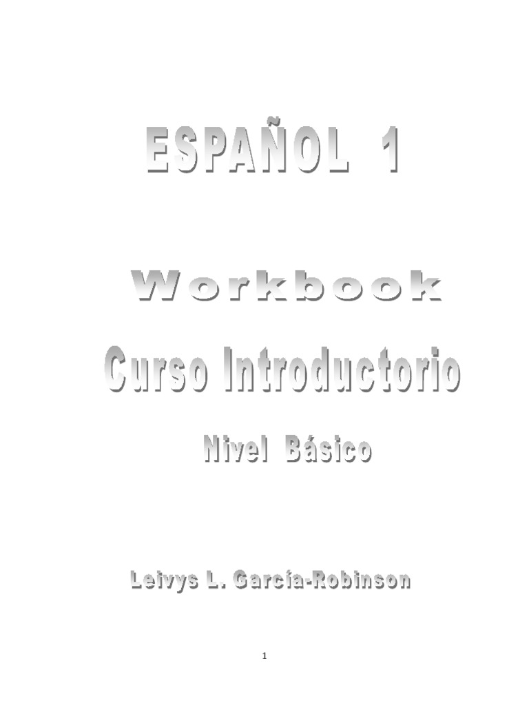Workbook Introduction To Spanish (De Prueba) | PDF