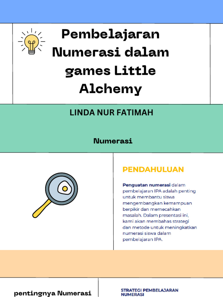 Numerasi Dengan Games Little Alchemy | PDF