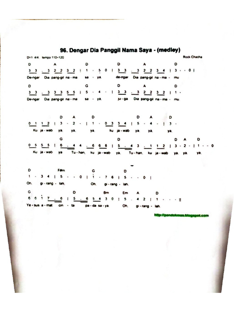 Dengar Dia Panggil Nama Saya | PDF