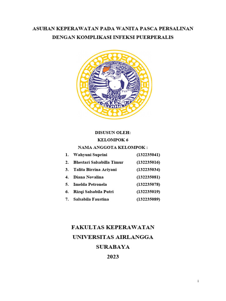 Asuhan Keperawatan Pada Wanita Pasca Persalinan Dengan Komplikasi ...