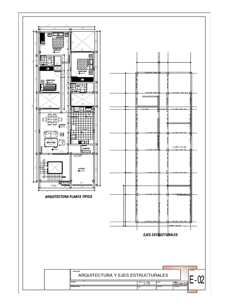 Ejes Estructurales Jorge | PDF