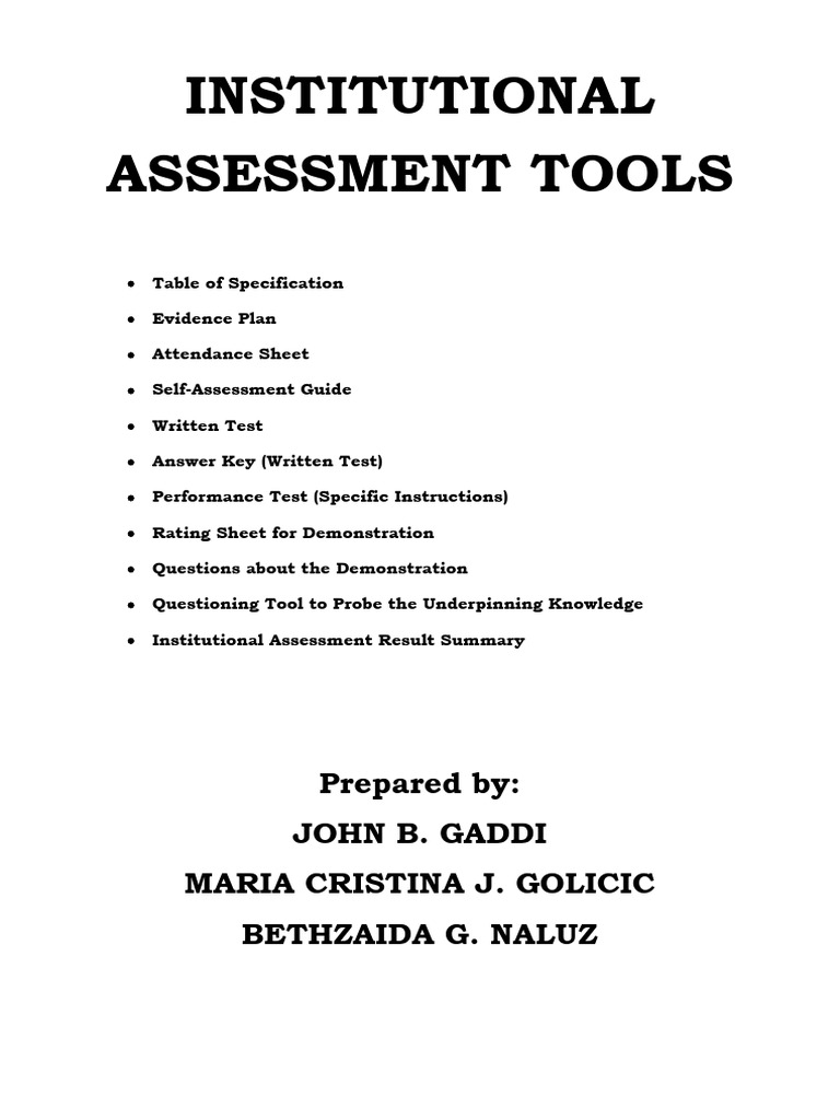 INSTITUTIONAL Assessment Result Summary Bcn. | PDF | Technology ...