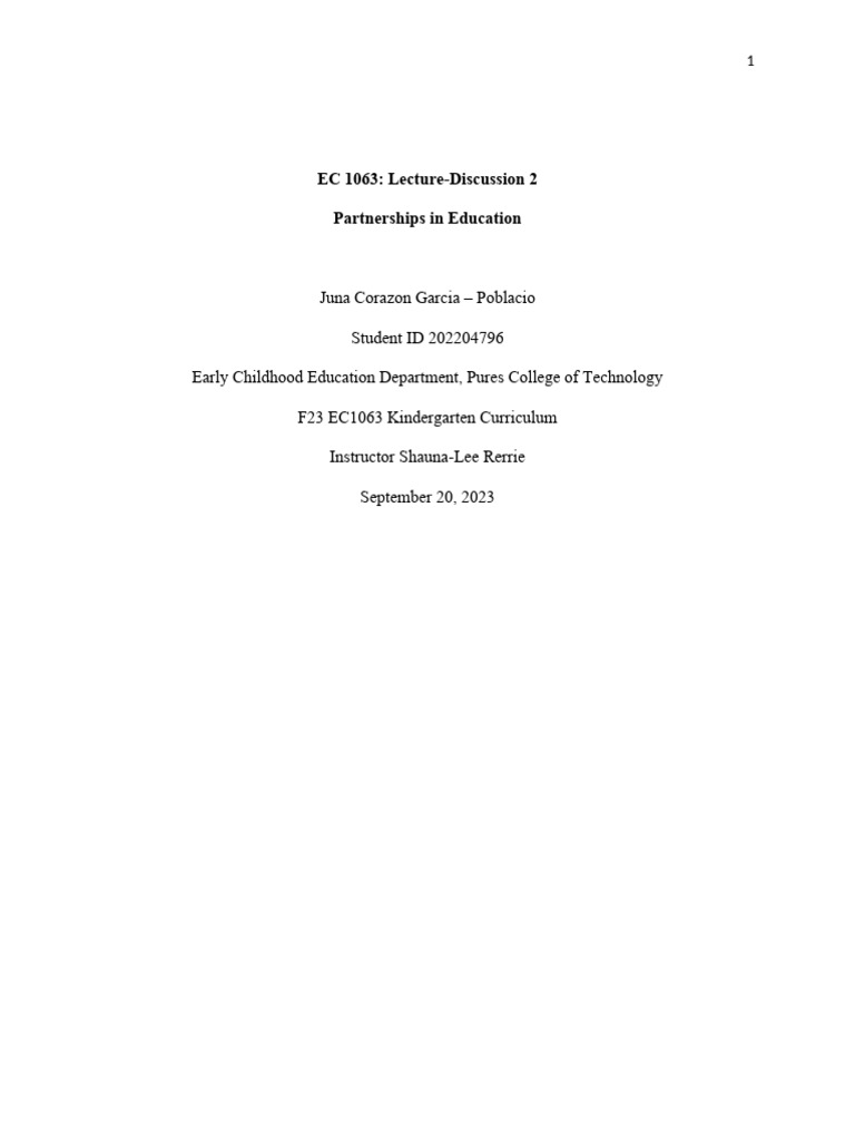 LECTURE 2 EC 1063 Assignment 1 Lecture Discussion 2 | PDF