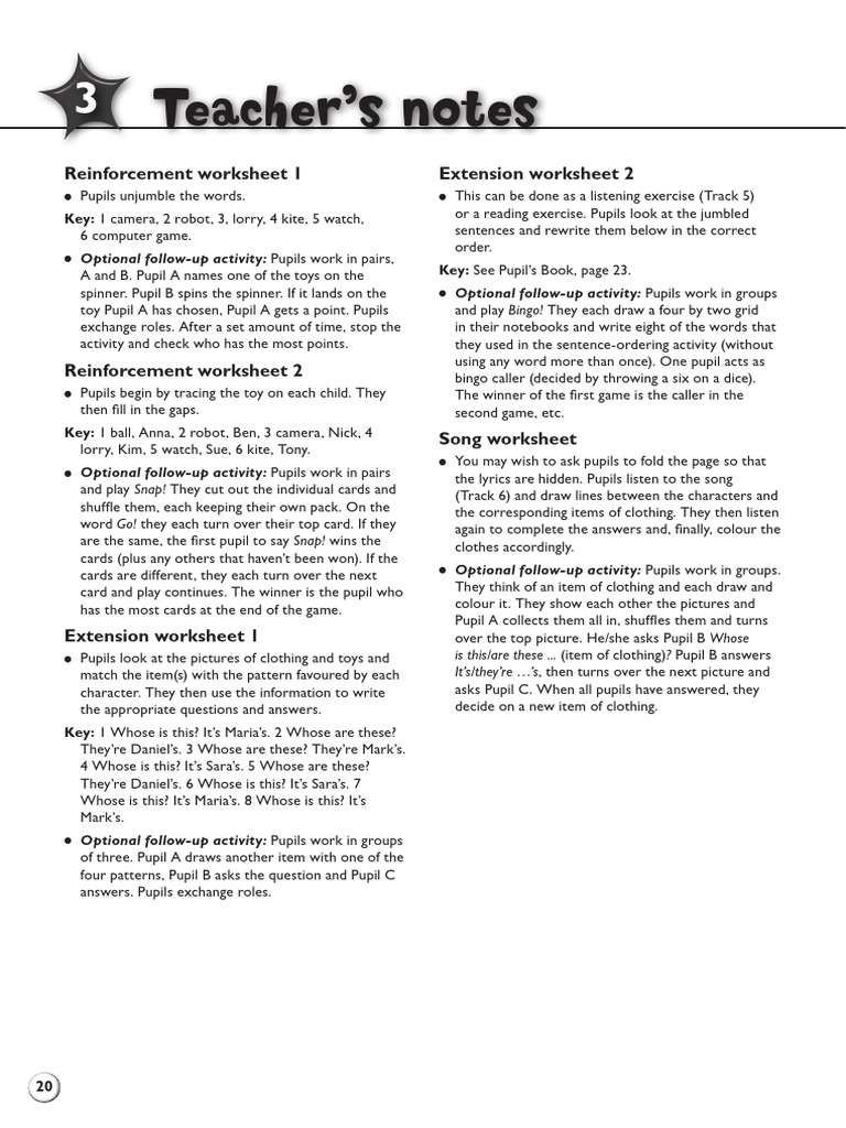 PHOTOCOPIES EXTRA UNIT 3 TOYS | PDF