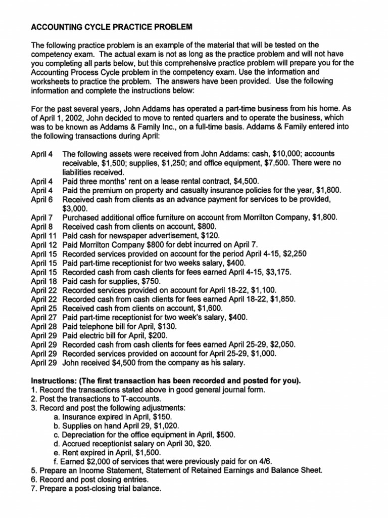 Accounting PracticeExam2015 Removed | PDF