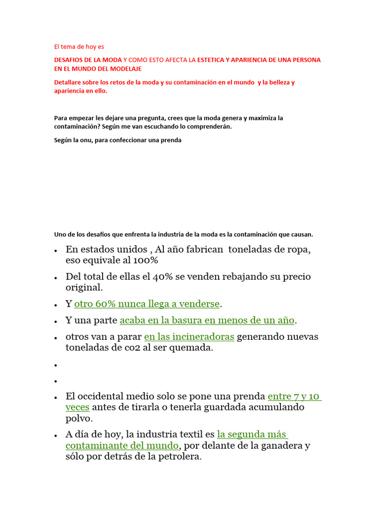 Project Moda y Modelaje | PDF