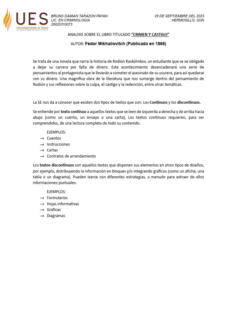 Texto Continuo o Discontinuo | PDF