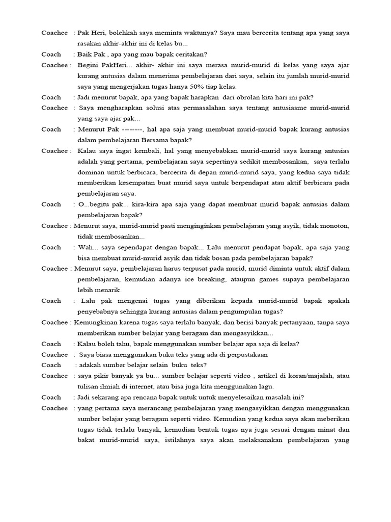 Teks Drama Coaching | PDF