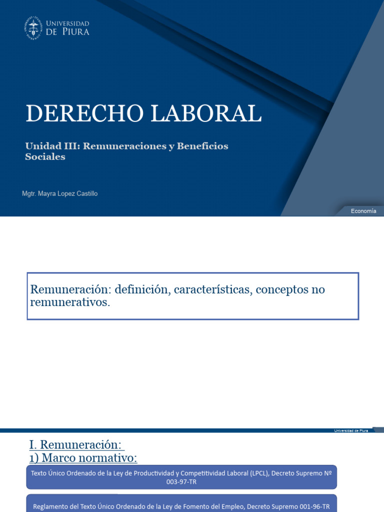 Unidad Iii - Remuneracion - DLT | PDF
