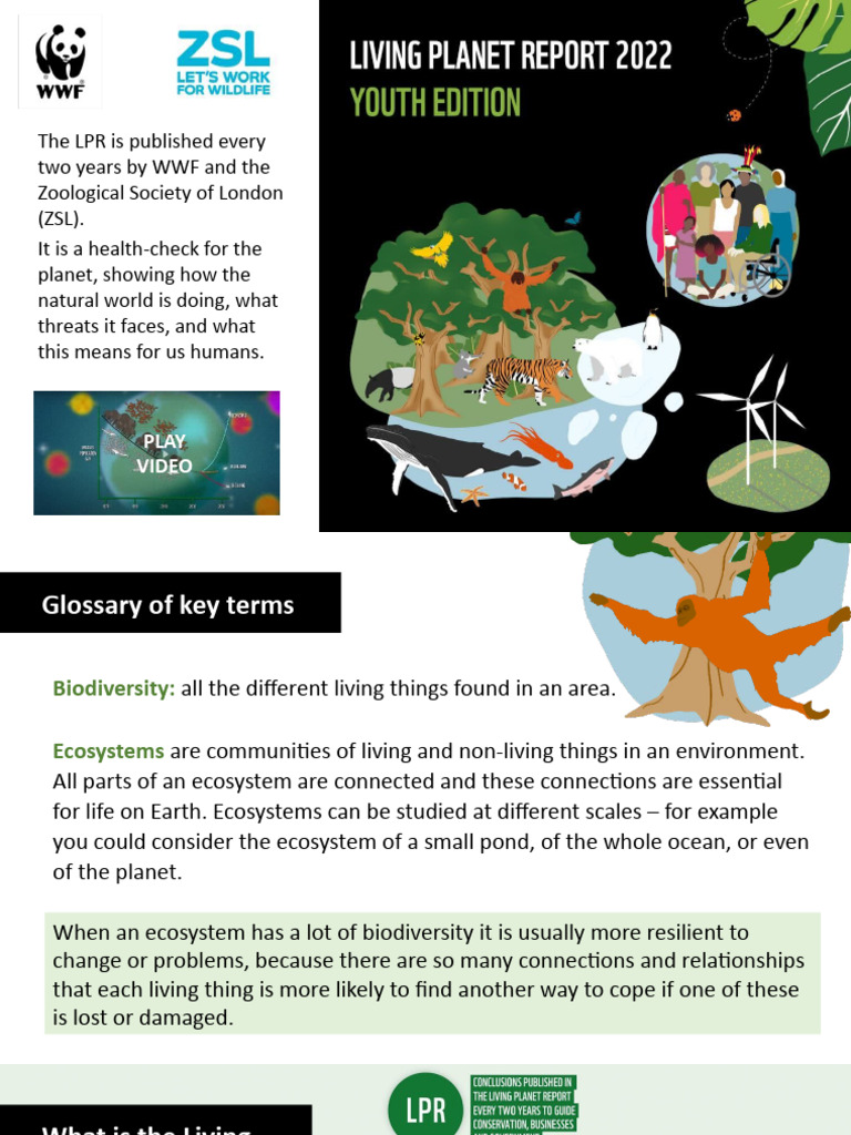 Living Planet Report 2022 ClassroomSlides Secondary | PDF
