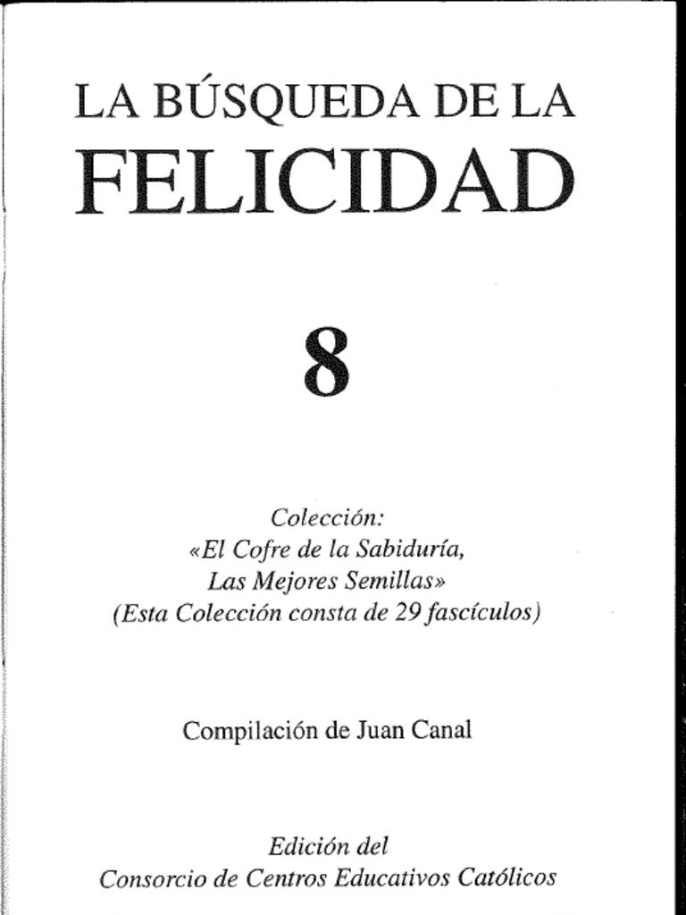 Libro de Valores La Busqueda de La Felicidad 8 | PDF