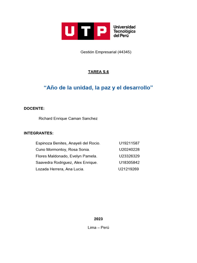 Tarea 06 | PDF | Valores | Business