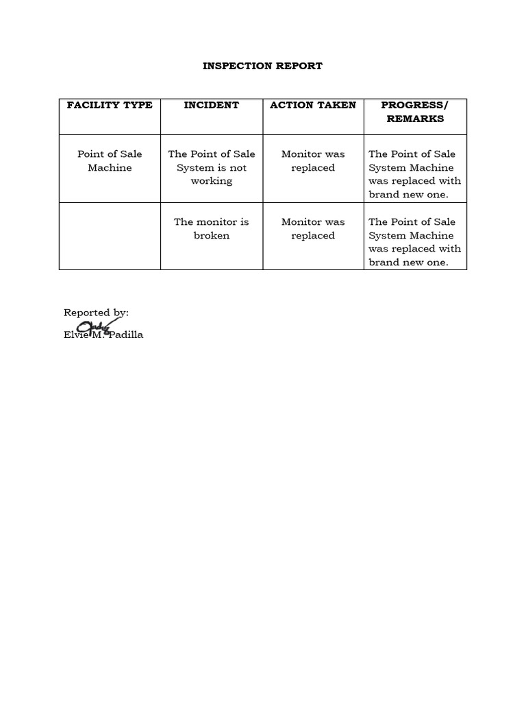 Emp-Inspection Report | PDF
