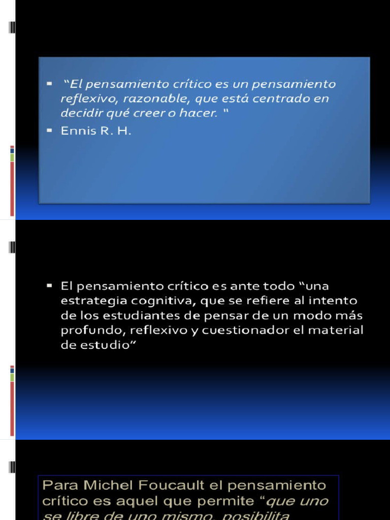Pensamiento Crítico | PDF