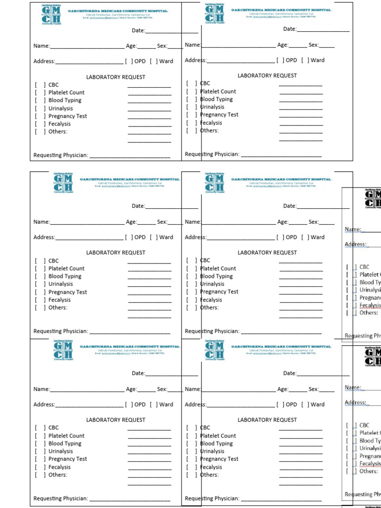 Laboratory Format | PDF | White Blood Cell | Hematology
