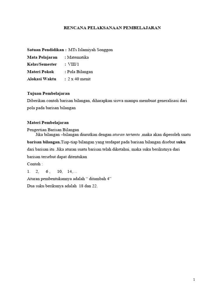 RPP Kelas 8 Ganjil | PDF | Karier & Perkembangan