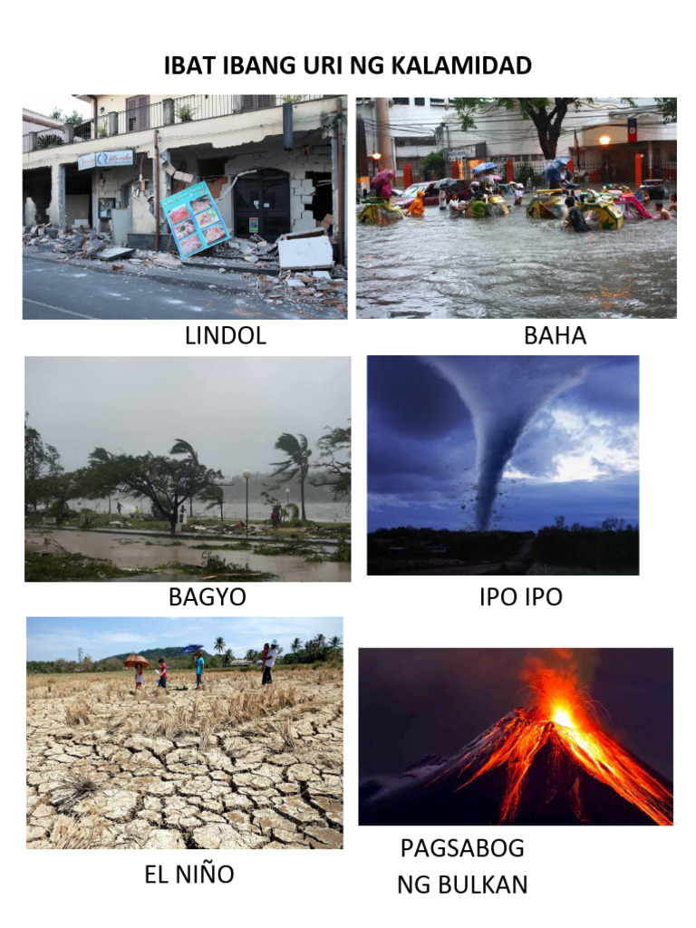 Ibat Ibang Uri NG Kalamidad | PDF