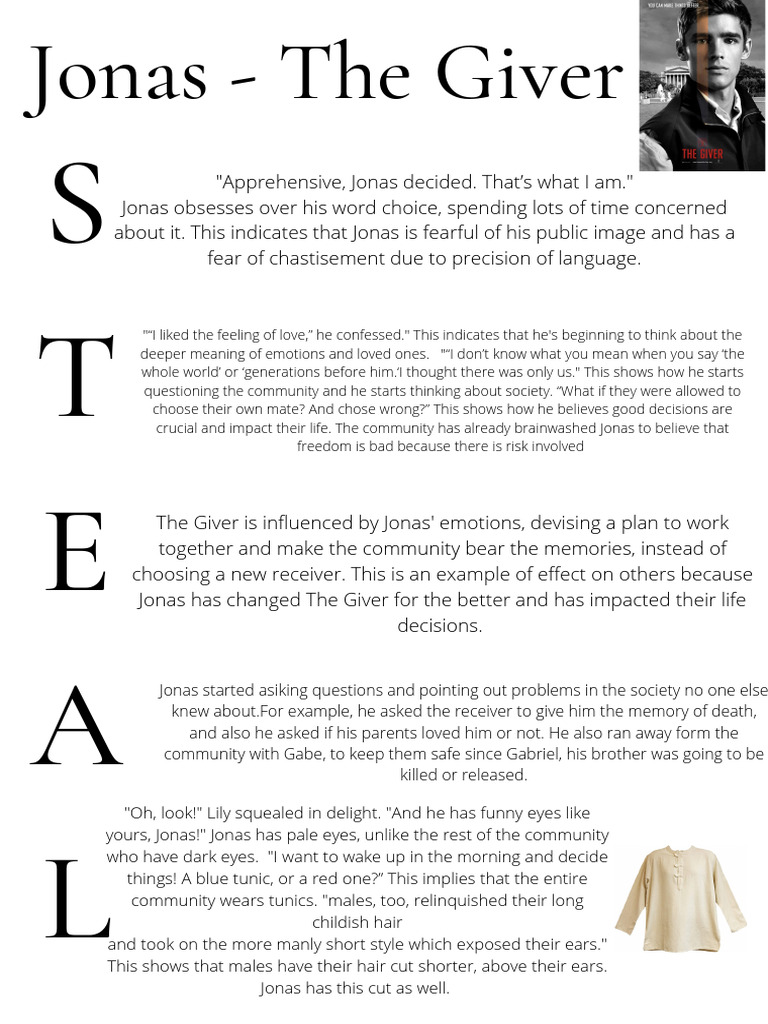 Jonas STEAL - The Giver | PDF