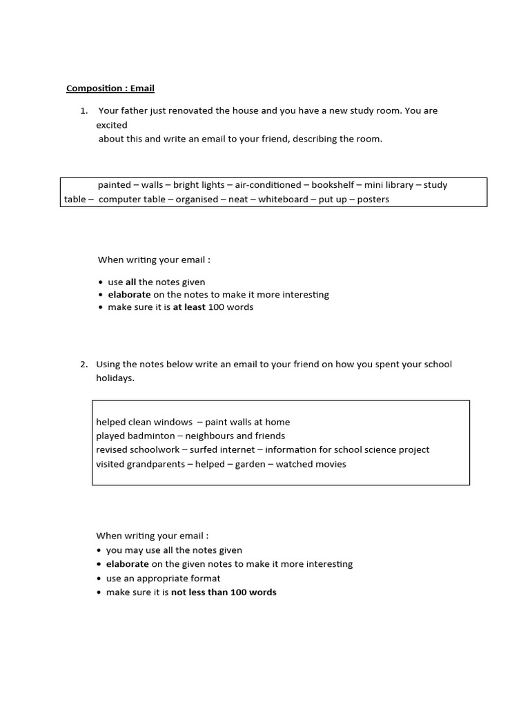 Emails for Young Writers | PDF | Language Arts & Discipline | Home & Garden