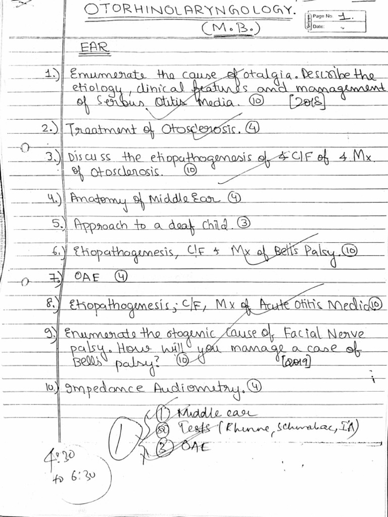 Ent Topic Wise Quest Pdf 