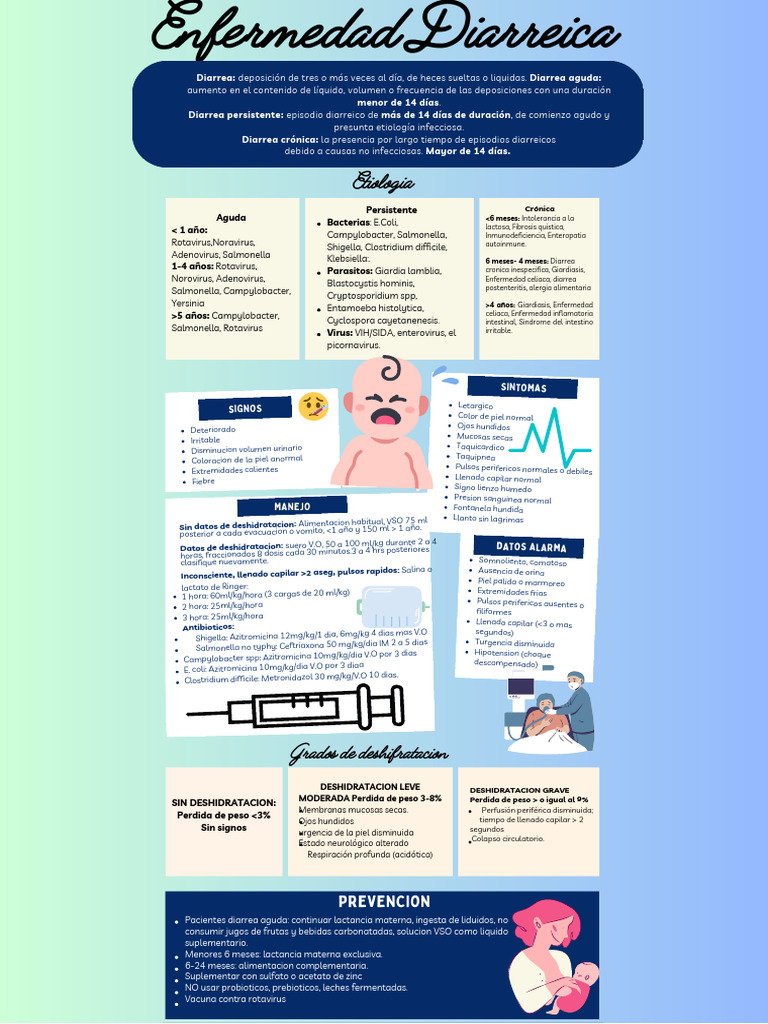Infografía Con La Fisiopatología de EDA | PDF