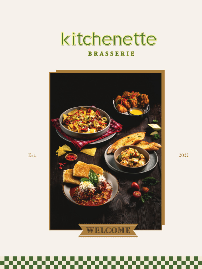Kitchenette Brasserie Food Menu | PDF