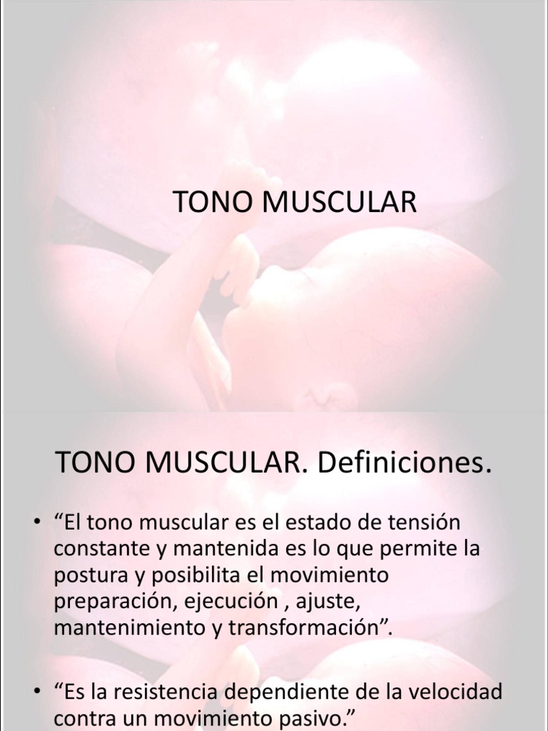 5.Tono Muscular[1] | Neurobiología | Biología