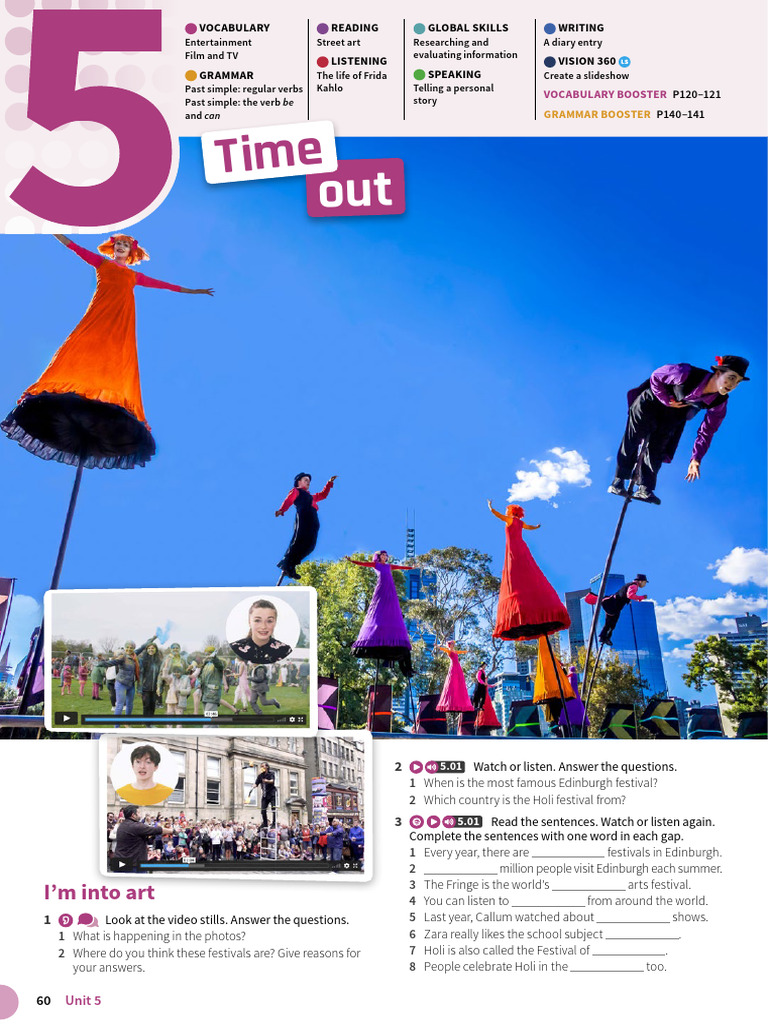 Life Vision Elem Student Book U5 | PDF | Art