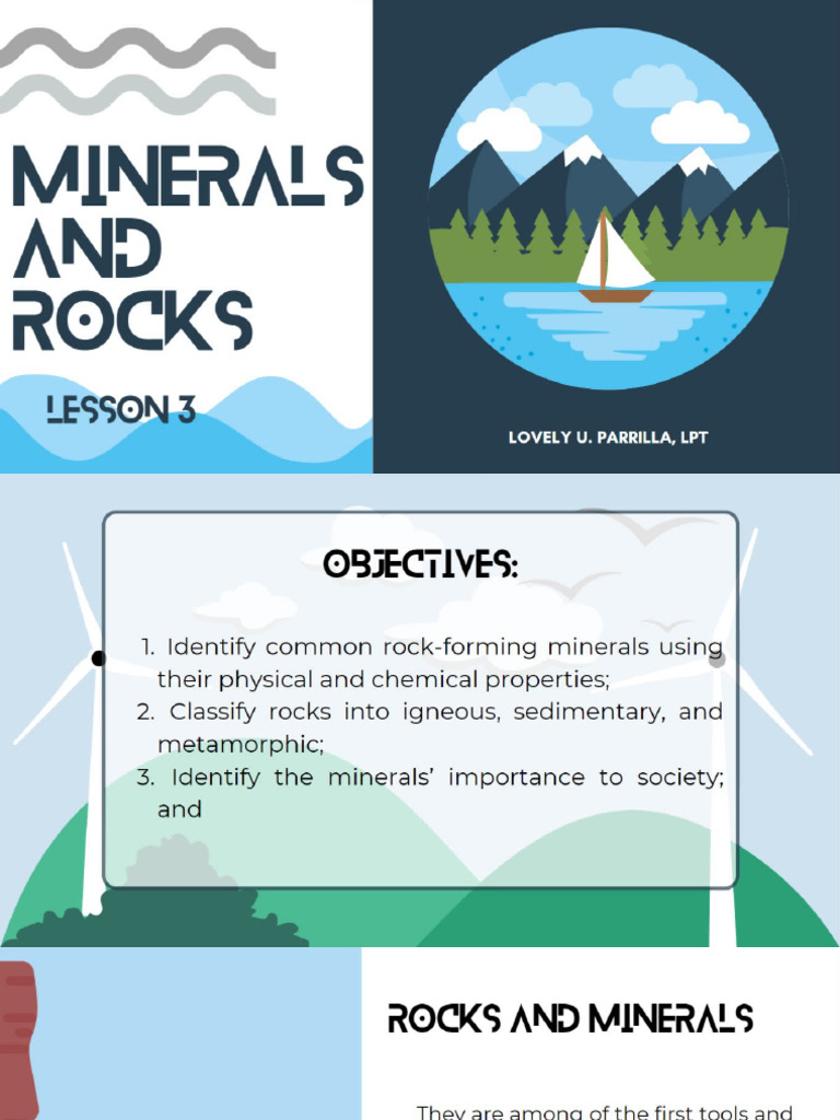 Es - Lesson 3 Minerals and Rocks | PDF