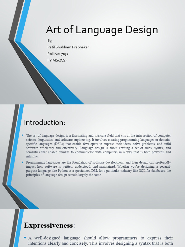 Art of Language Design | PDF