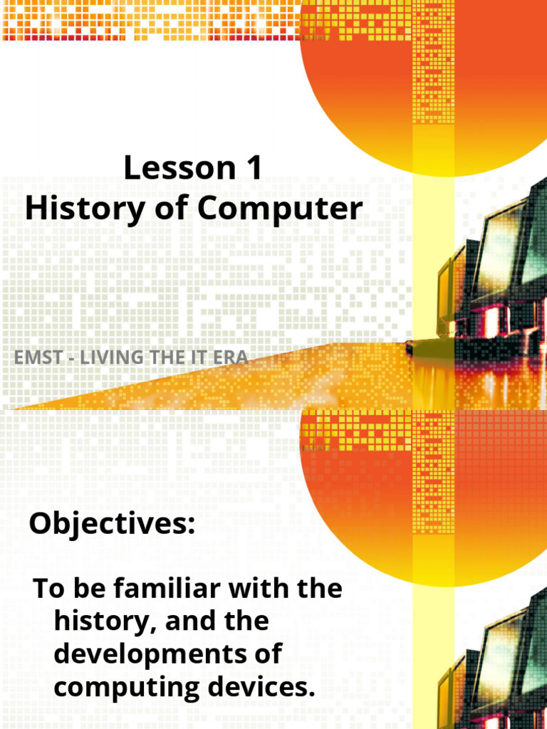 Lesson 1 - History of Computer and Generation | PDF