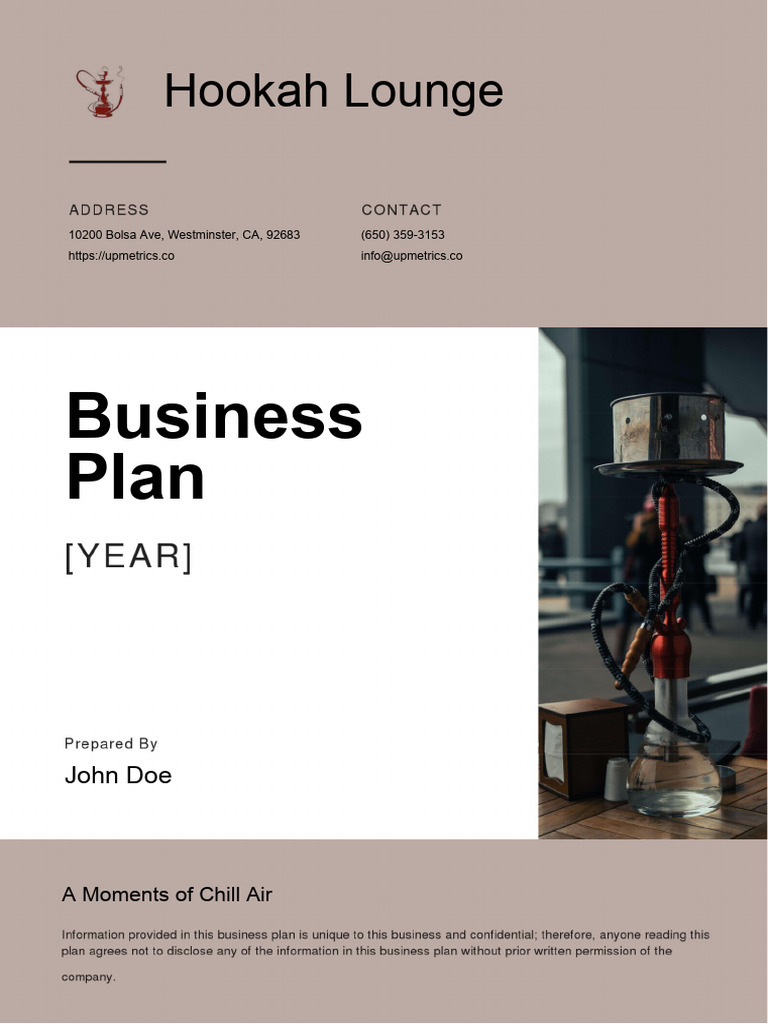 Hookah Lounge Business Plan | PDF