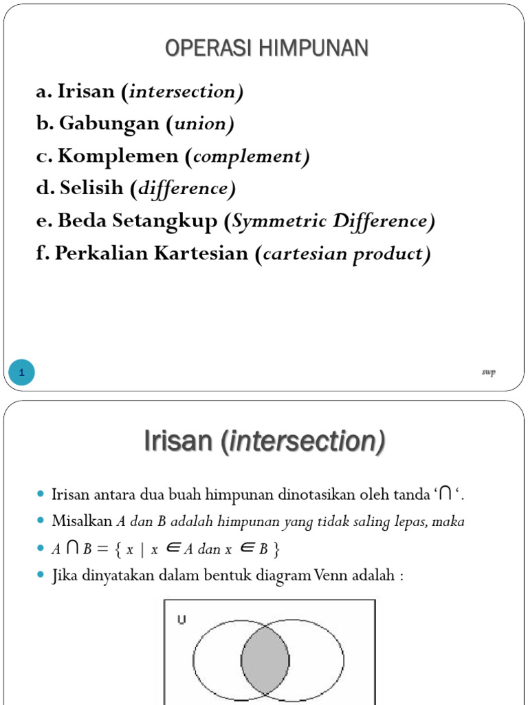L1a OperasiHimpunan | PDF