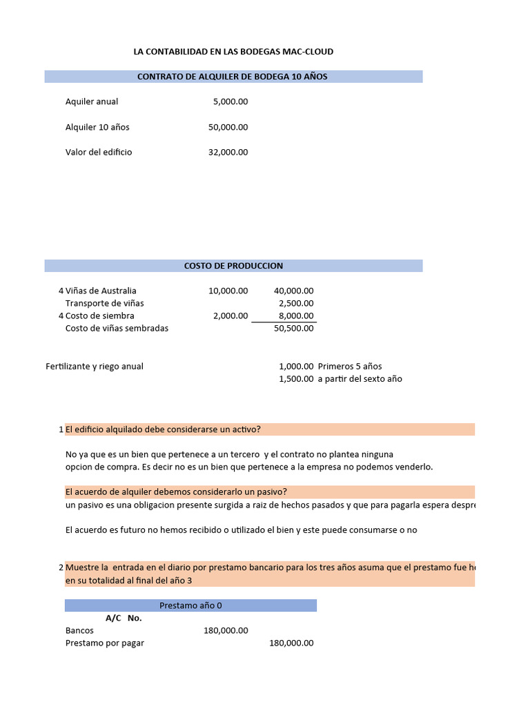 Contabilidad Bodegas Mac-Cloud: Análisis Financiero | PDF