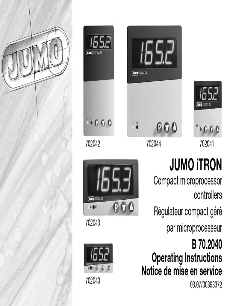 Jumo Itron: B 70.2040 Operating Instructions Notice de Mise en Service | PDF